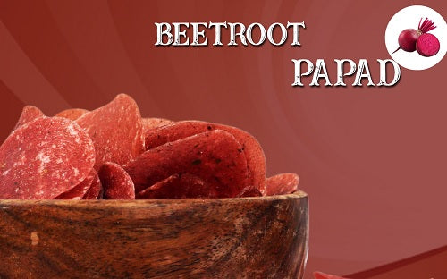 Beetroot Rice Pappad Vegetable pappadum Kingnqueenz.com – kingnqueenz.com